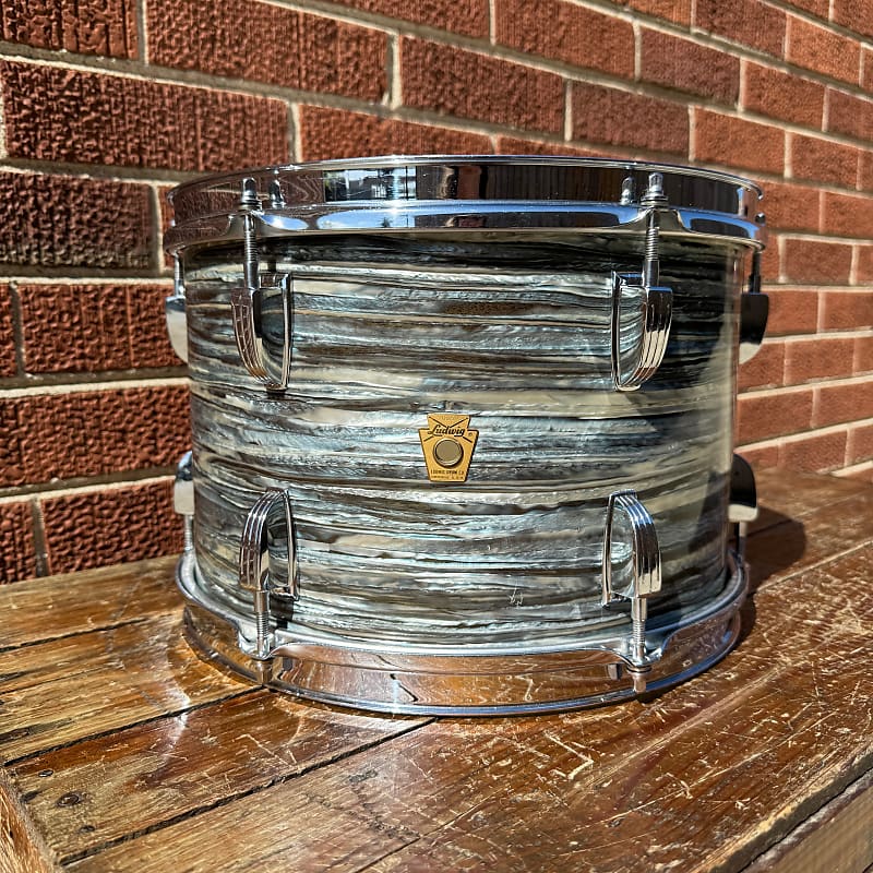 1960s Ludwig 8x12 Tom Drum Oyster Blue Pearl #2 | Reverb Australia