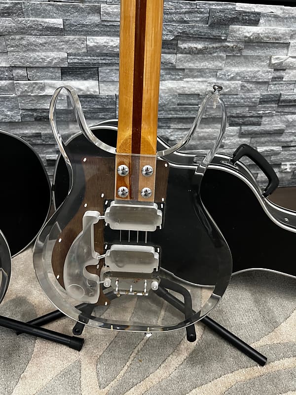 1970s Raven Univox Lucy Dan Armstrong plexiglass Lucite | Reverb