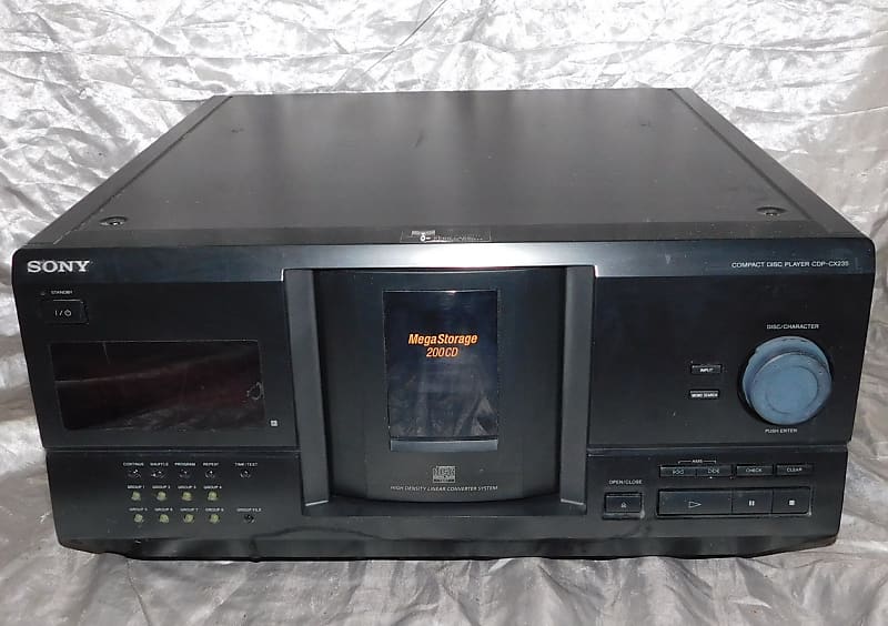 Sony CDP-CX235 200 disc CD player with optical digital output | Reverb