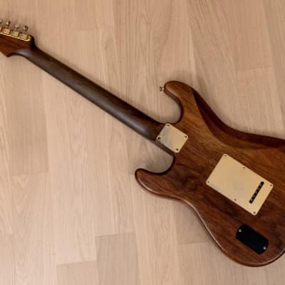 1980s Moon Custom Guitars S-Style Walnut & Ebony Superstrat | Reverb
