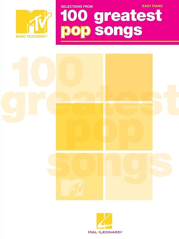 Mtv 100 Greatest Pop Songs Easy Piano (Softcover Book) | Reverb
