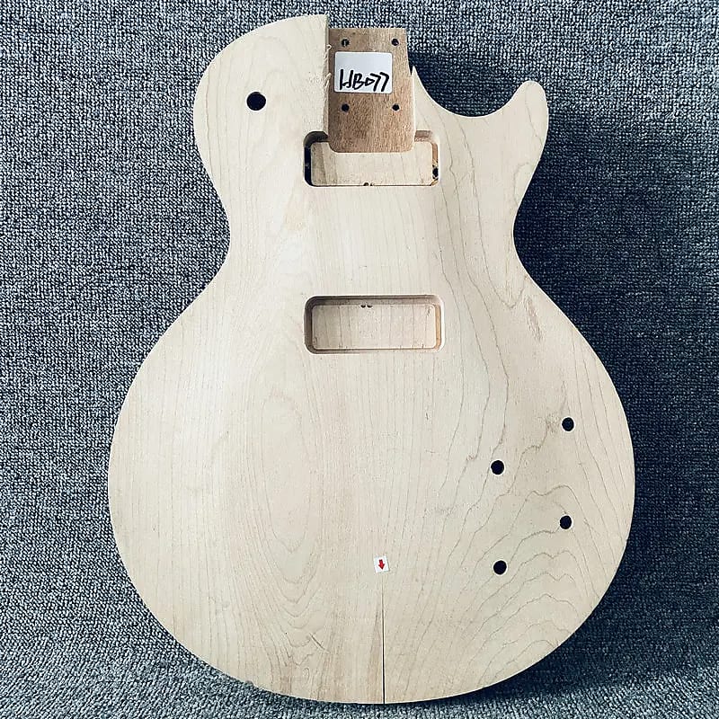 Okoume Wood with Maple Top Les Paul LP Style Guitar Body with | Reverb