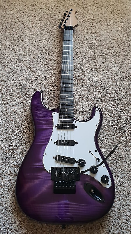 Warmoth Strat Style 2018 Purple Dye | Reverb