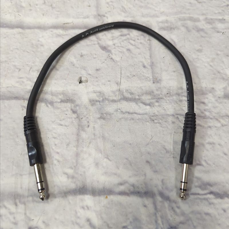 AP Audio Patchcord Stereo 1/4" Patch Cable 1' 1 Foot | Reverb