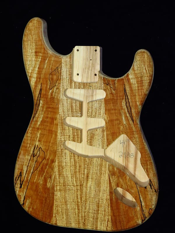 Flamed Spalted Maple Top /Aged Pine Strat body Standard | Reverb