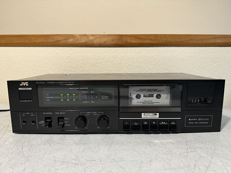 JVC KD-V100NJ Cassette Deck Vintage Home Audio Tape Player | Reverb