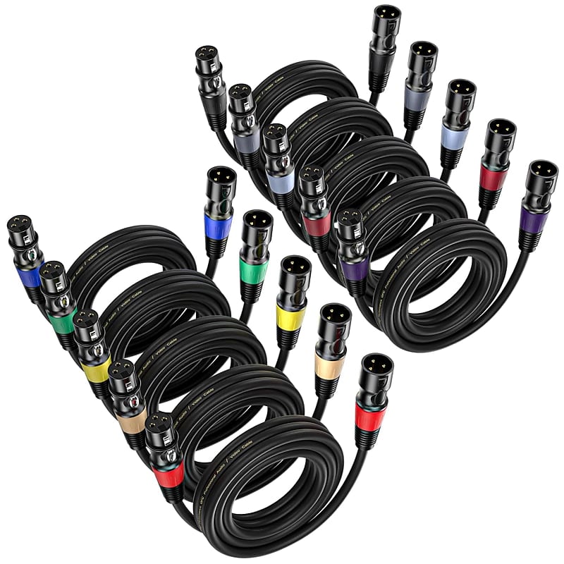 Xlr Cables 10Ft 10 Packs - Premium Balanced Dmx Cable, Xlr | Reverb