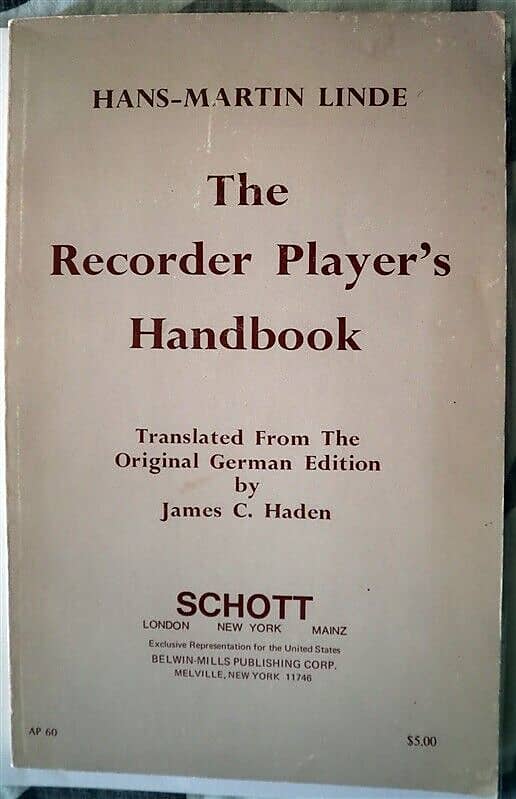 RECORDER PLAYERS Handbook 1974 Hans Martin Linde Book 1974 | Reverb UK