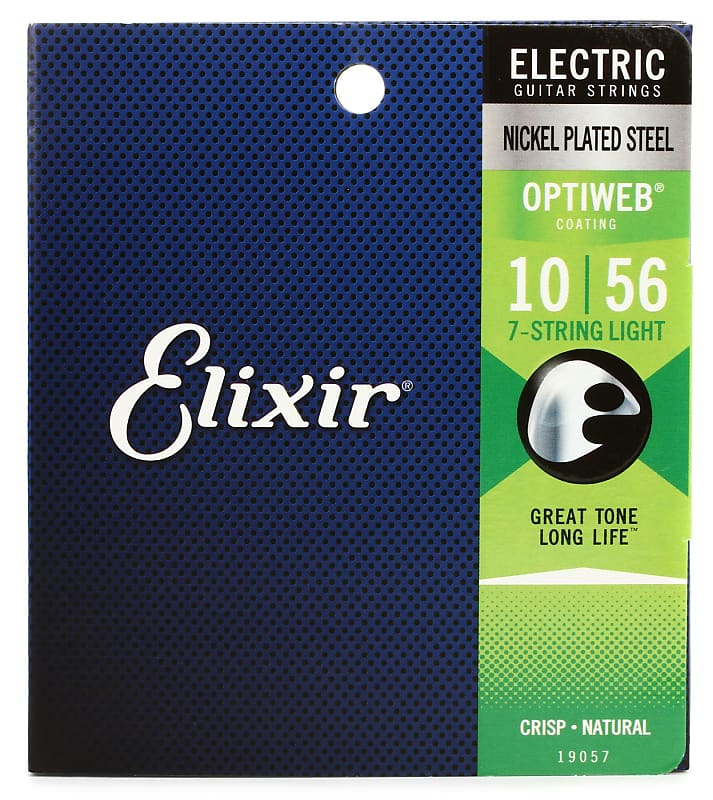 Elixir Strings Optiweb 7-string Electric Guitar Strings... | Reverb