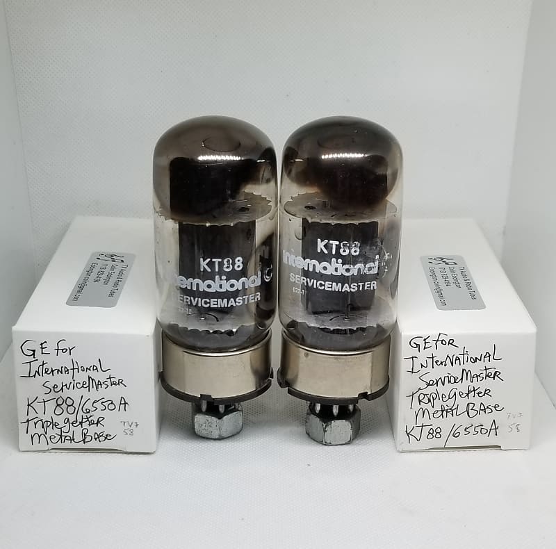 GE KT88/6550A Metal Base Triple Getters Perfectly Matched | Reverb