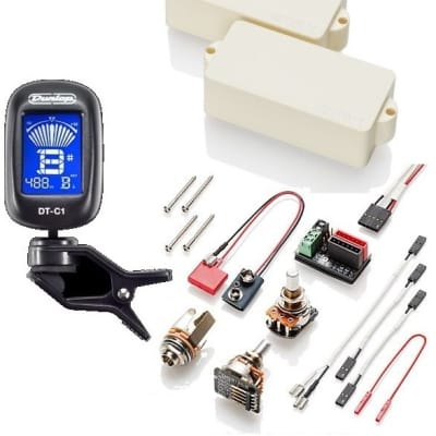 EMG P WHITE ACTIVE SOLDERLESS PICKUP FOR P BASS REPLACEMENT | Reverb