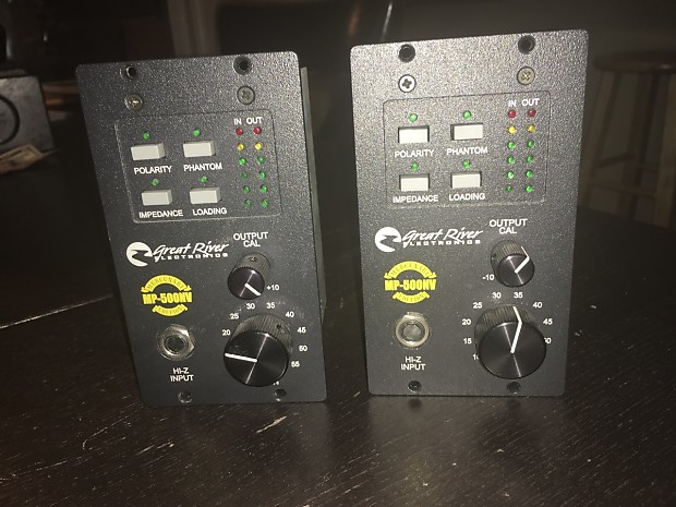 Great River Electronics MP-500NV Preamp module Pair 2008 Grey | Reverb