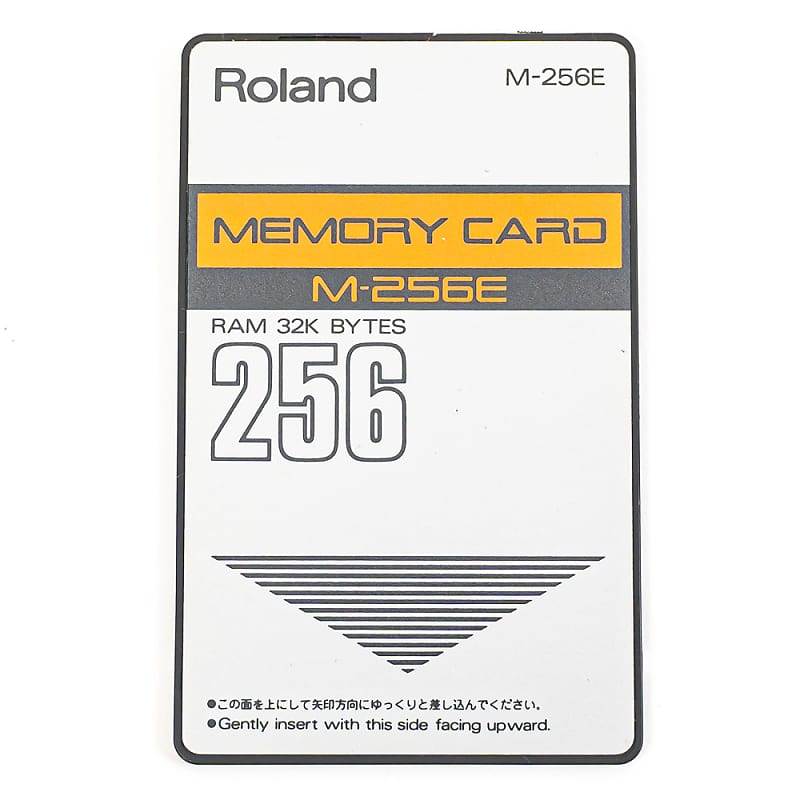 Roland M-256E Memory Card Ram 32k Bytes for Synths and Drum | Reverb