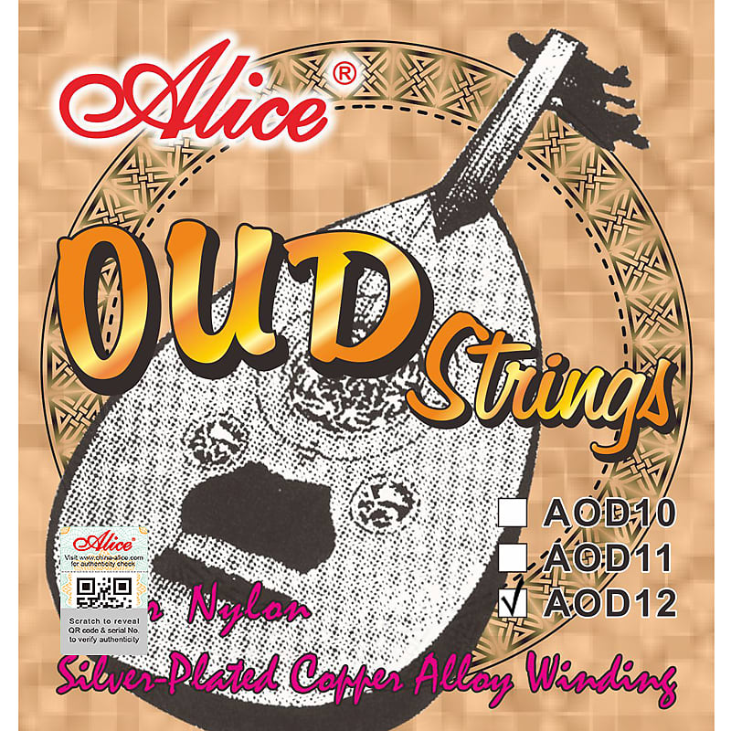 AOD12 12-String Oud String Set, Clear Nylon Plain String, | Reverb