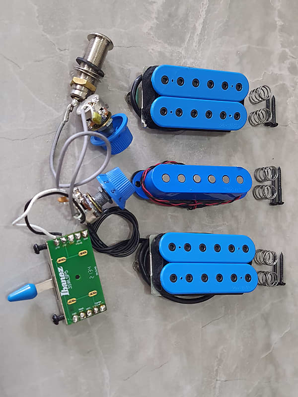 DiMarzio Gravity Storm Pickups SET Of Ibanez JEM77P BFP H-S-H | Reverb