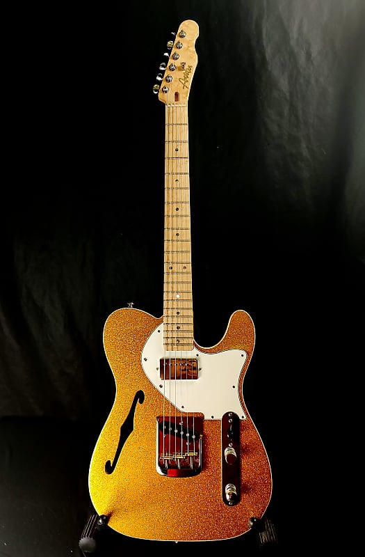 Aniktos Thinline Custom T-Style 2023 - Gold Sparkle | Reverb