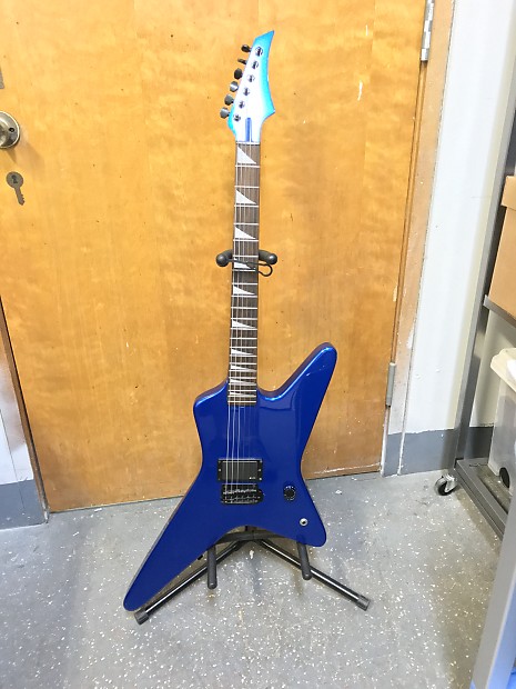 Custom Blue Kramer Voyager Guitar - with EMG 85 | Reverb
