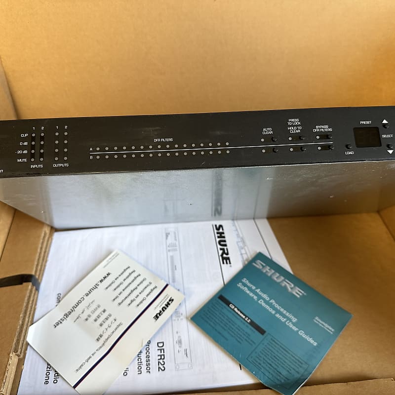 (16749) Shure DFR22 Live Audio Processor w Feedback | Reverb