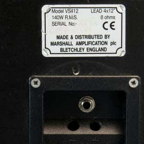 Marshall VS412 4X12 Cabinet | Reverb