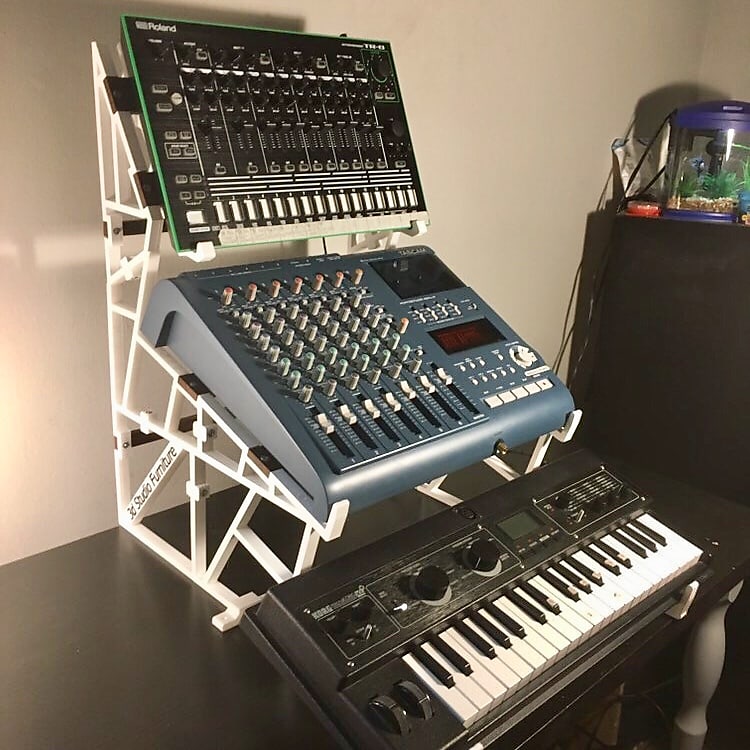 Stand Tr8, microkorg XL+ and tascam portastudio - Custom | Reverb