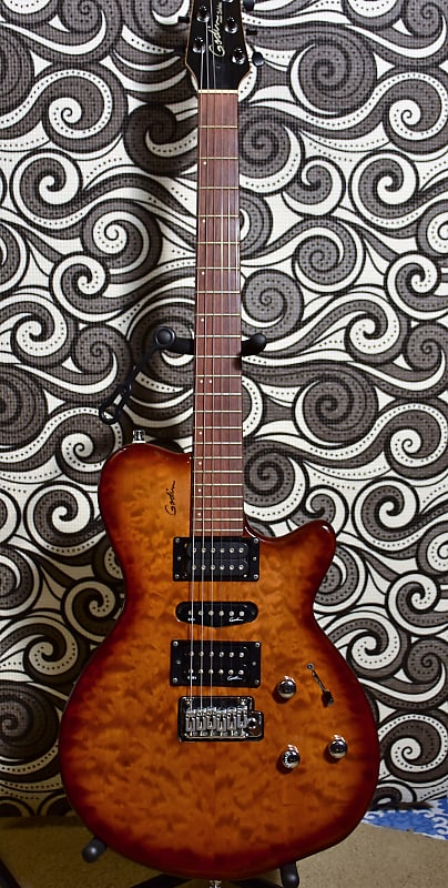 Godin Solidac Solid Body Guitar w/Dual Outputs and Quilt | Reverb