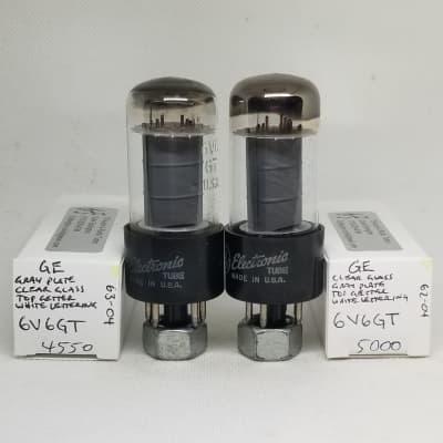 6V6 GT GE NOS/NIB matched pair vintage vacuum tubes | Reverb