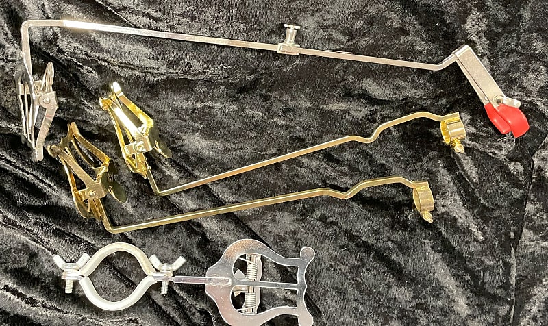 Various Lyre Clamp Bundle (2-Trombone, 1-Clarinet, 1-Flute) | Reverb