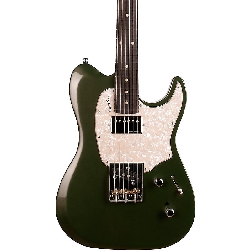 Godin Stadium 59 Desert Green RN White Pearl Pickguard | Reverb