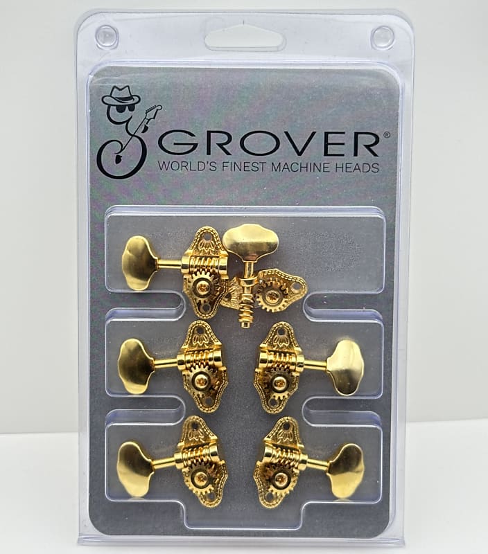 Grover V97-18NA 6-string tuner set - Gold | Reverb Canada