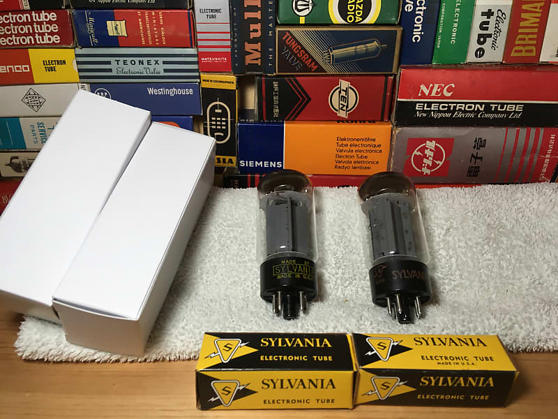 2 Matched NOS Sylvania 6L6GC Power Tubes ~ Solid DiscGetter ~ | Reverb
