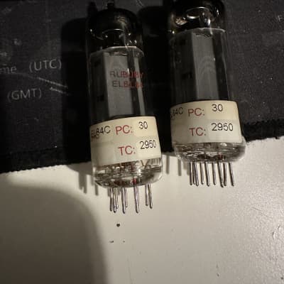 Ruby Tubes EL84C matched pair untested | Reverb
