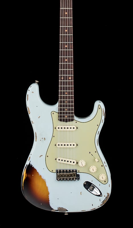 Fender Custom Shop 1960 Stratocaster Heavy Relic - Aged Sonic | Reverb