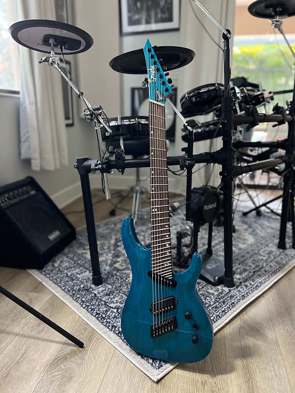 Ormsby SX GTR Carved Top 7 string Multiscale 2020 Maya Blue | Reverb
