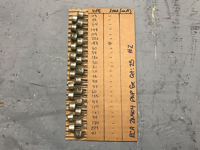 RCA 2N404 Germanium Transistors TESTED Lot of 25 Pcs USA | Reverb