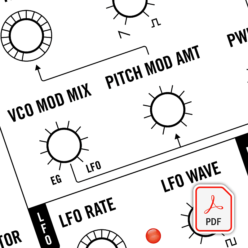 Moog Mavis Beautifully Illustrated Blank Patch Sheet Pdf Reverb