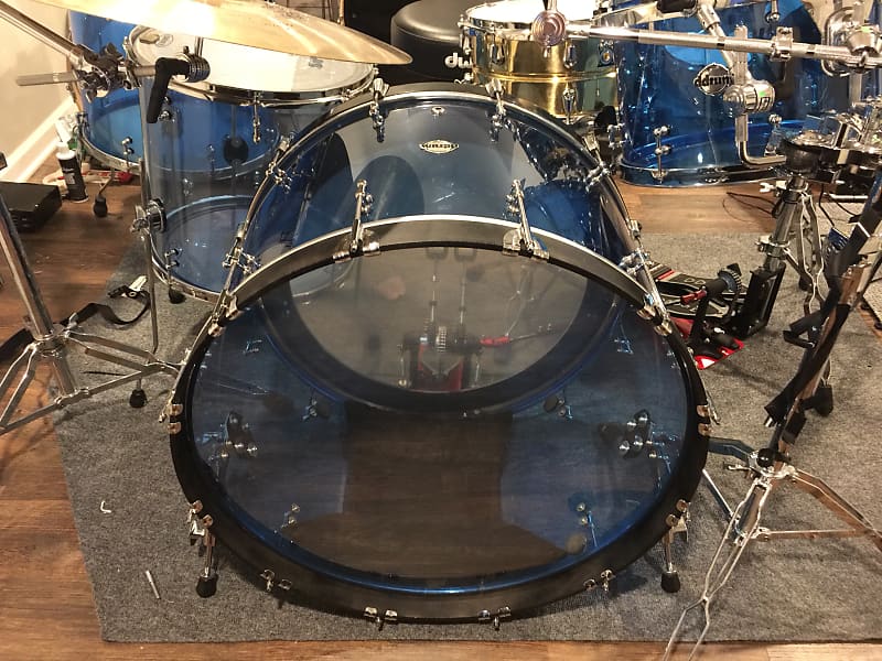 Ddrum Diode Dominator Series Clear Blue Acrylic | Reverb