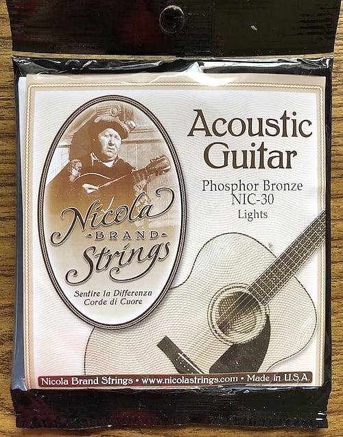 Nicola NIC-30 Phosphor Bronze Acoustic Guitar Strings; gauges | Reverb
