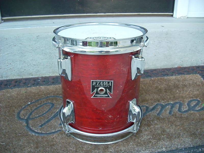 1980's Tama Superstar 8 inch tom drum in Cherry Wood | Reverb