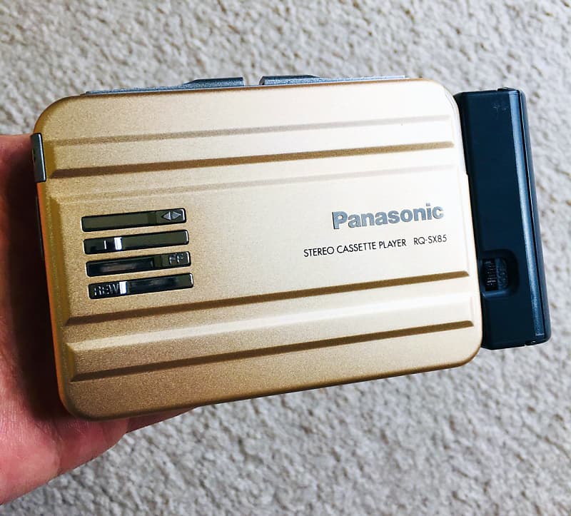 PANASONIC RQ SX85 Walkman Cassette Player, NEAR MINT Golden ! | Reverb