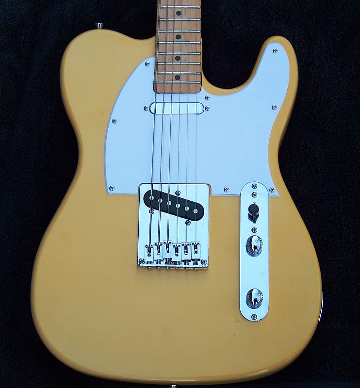 Mahogany Deluxe Telecaster-Vanilla Butterscotch Blonde With | Reverb