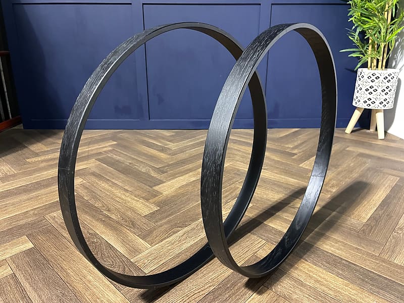 Yamaha Stage Custom Bass Drum 22” Wooden Hoops Rims Hardware | Reverb