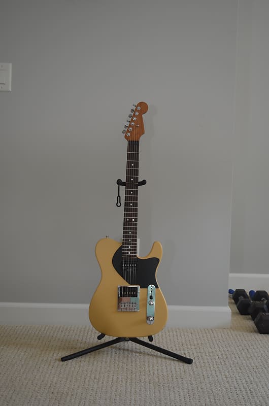 Warmoth Telecaster 2018 Satin Light Yellow & Roasted Maple | Reverb