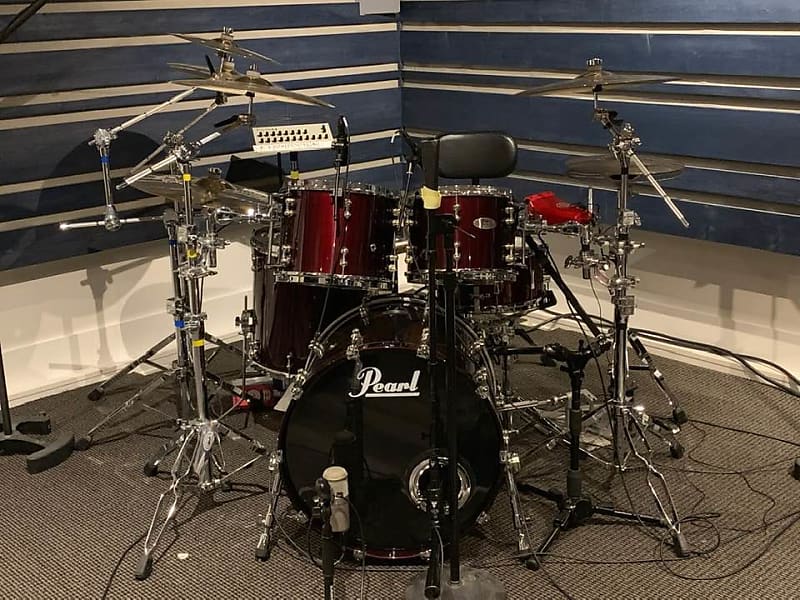 Pearl Reference Pure Drum Set - 22/12/13/16/18 - Black Cherry | Reverb