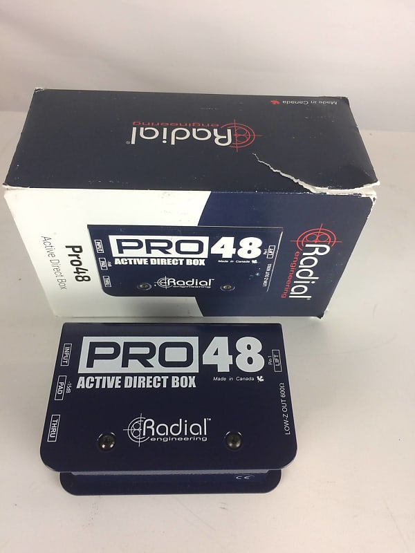 Radial Pro48 Active DI for Acoustic Guitar & Bass | Reverb