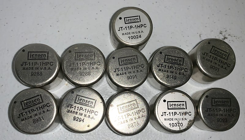 Lot of 11 Line Input TransformerS-1:1 High-Z Balanced, Jensen | Reverb