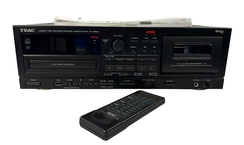 TEAC AD-RW900 CD Compact Disc Recorder Cassette Deck USB for | Reverb