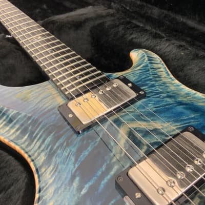 Dean Hardtail Made In USA Flame Top Denim Blue | Reverb