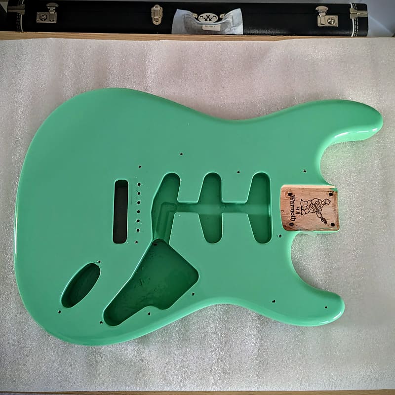 Warmoth Stratocaster Body Surf Green | Reverb