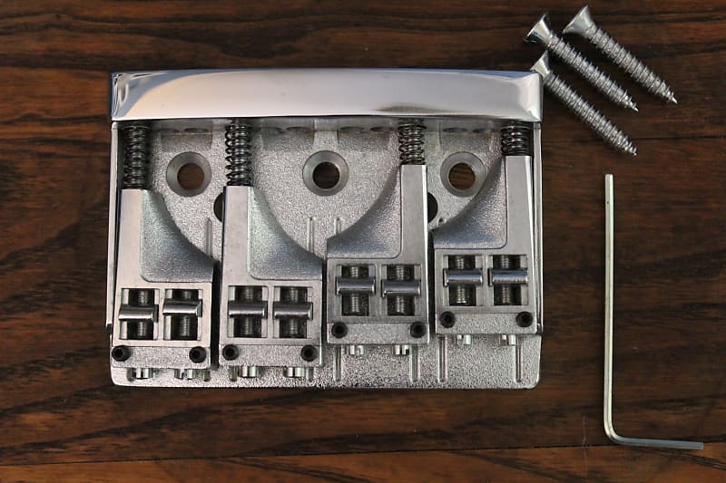 Schaller 8 String Bass Bridge Chrome 80s Vintage New Old | Reverb