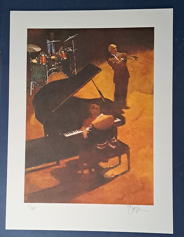 Bart Forbes Jazz Trio signed and numbered print 80's | Reverb